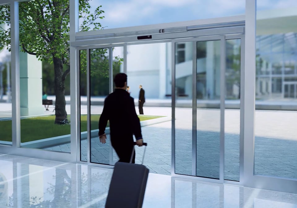 AIRSLIDE - Sliding Door with Built-in Air Curtain